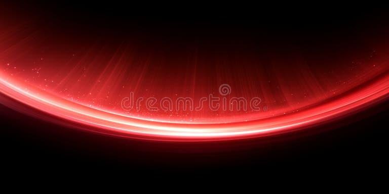 Abstract Red Glowing Light Rays Background Design Element for Website Banner or Presentation ...