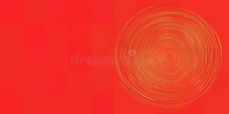 Abstract Red and Gold Concentric Circles Background Design Circular ...