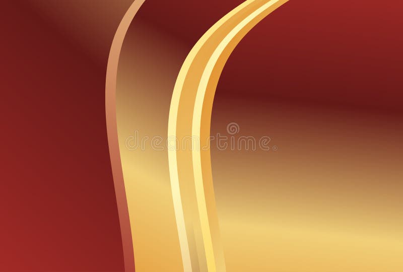 Abstract Red and Gold Gradient Vertical Wave Background Template Vector ...