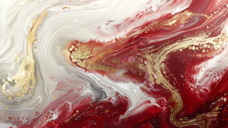 Abstract Red and Gold Marble Background. Luxury Texture Design for Art ...