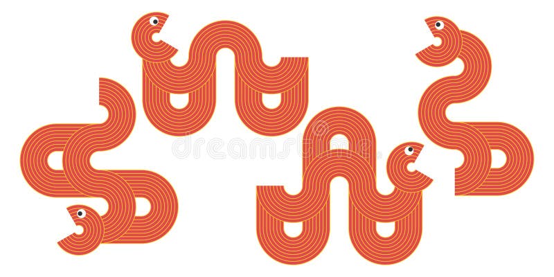 Abstract Red Gold Stripe Line. Geometric Circle Background. New Year of ...