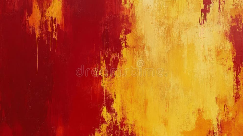 Abstract Red and Gold Textured Paint Background Stock Illustration ...