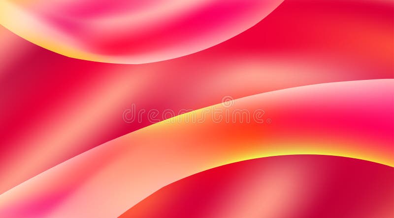 Abstract Red Gradient Background with Smooth Shapes. Vector Graphics ...