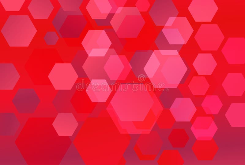 Abstract Red Gradient Hexagon Shape Background Design Beautiful Elegant ...