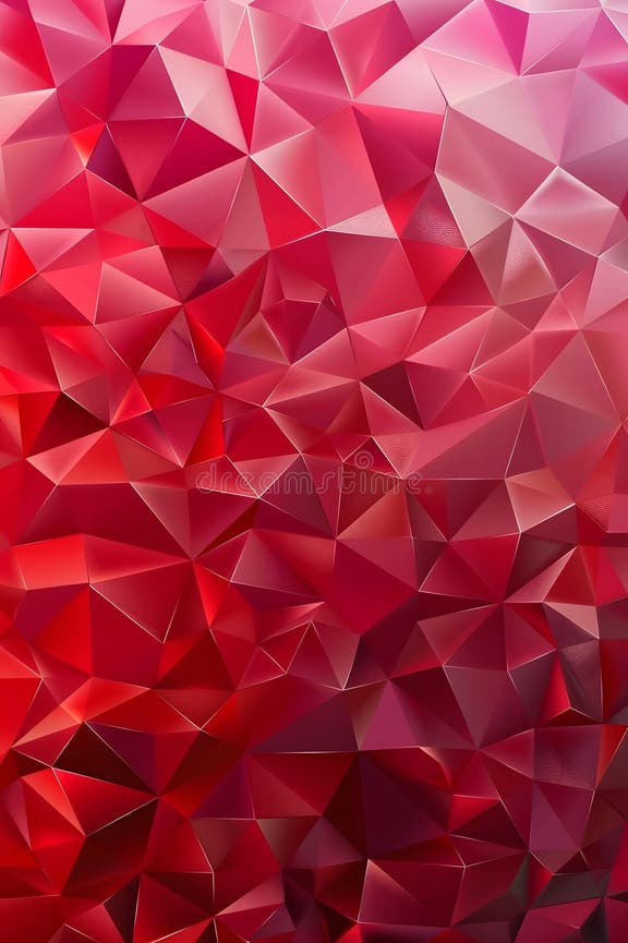 Abstract Red Gradient Low-Poly Background Stock Illustration - Illustration of squares, gradient ...