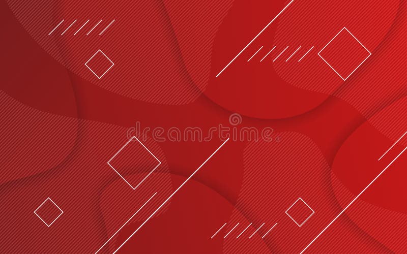 Abstract Red Gradient with Modern Geometric Wavy Shape Background ...