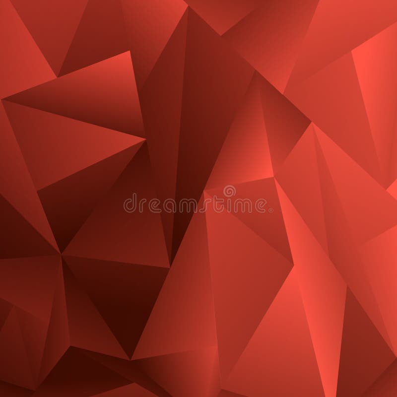 Abstract Red Gradient Triangles of Different Sizes - Vector Stock ...