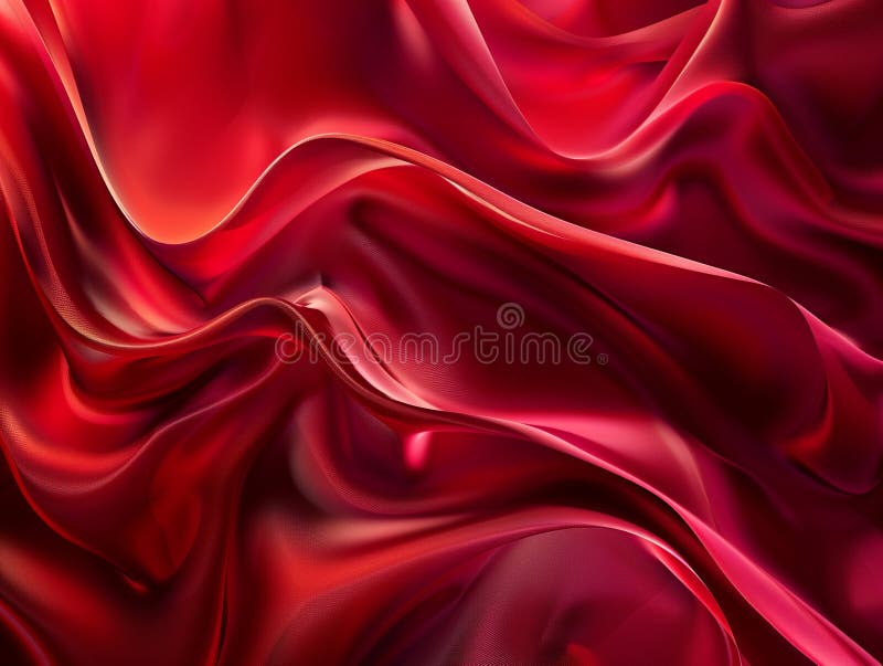 Abstract Red Grain Waves Vibrant Wallpaper Stock Illustration ...