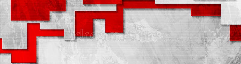 Geometric Grunge Technology Background with Red Glossy Stripes Stock ...