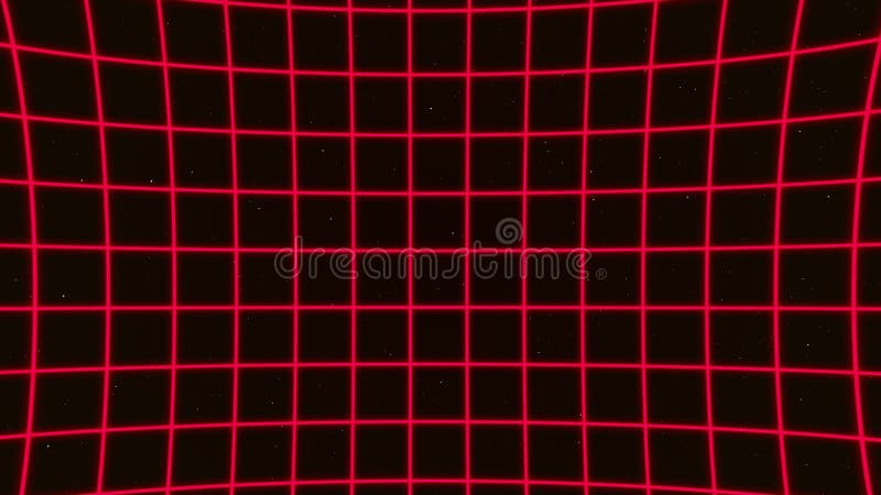 Abstract Red Grid with Optical Lens Effect Background Loop Stock Video ...
