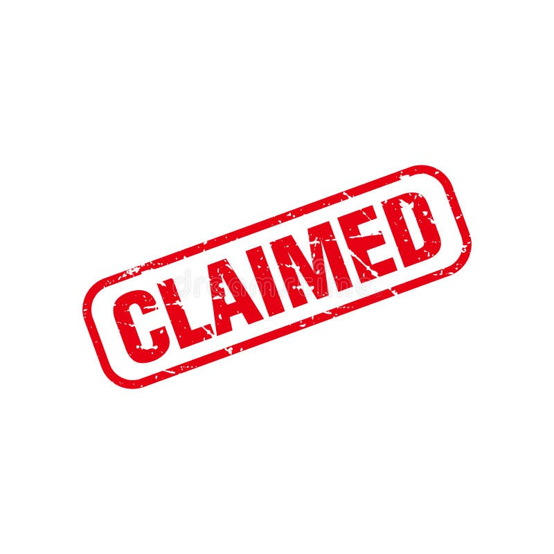 Red Grunge Claimed Stamp Template Vector Stock Vector - Illustration of ... Red Grunge Claimed Stamp Template Vector Stock Vector - Illustration of ...