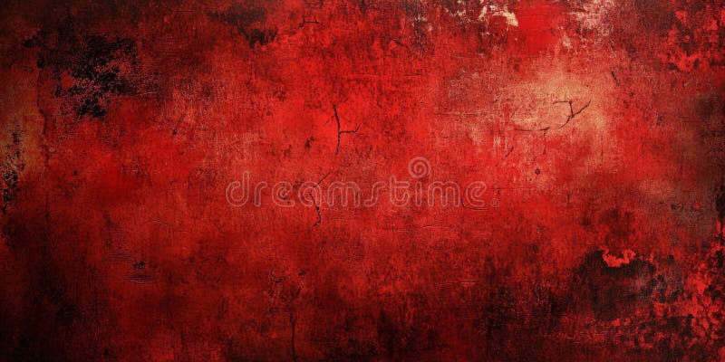 Abstract Red Grunge Texture Background with Dark Patches Creating a ...