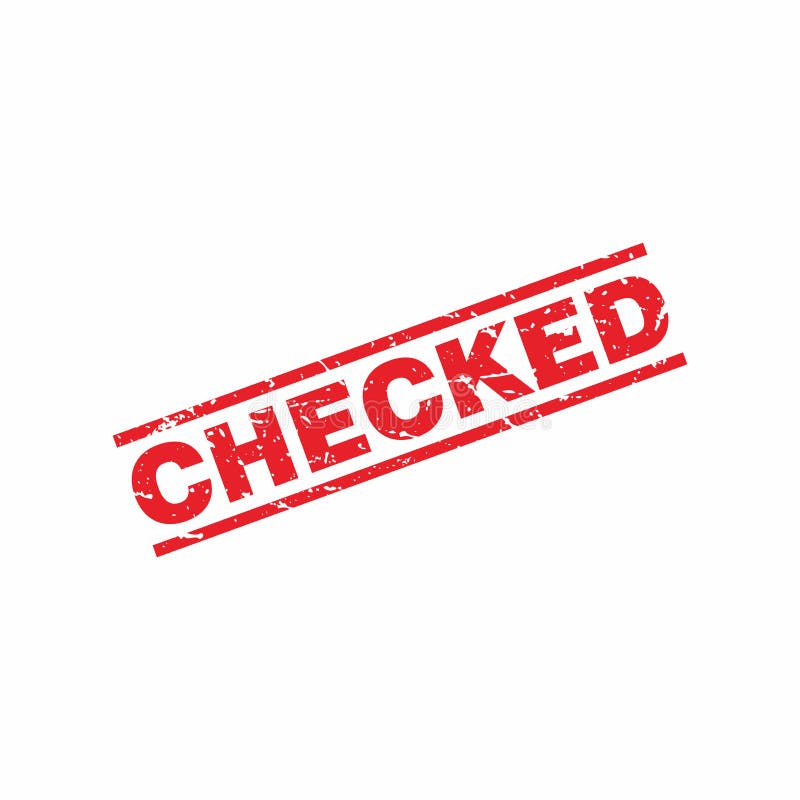 Red Grungy Checked Circle Stamp Template Vector Stock Vector ... Red Grungy Checked Circle Stamp Template Vector Stock Vector ...