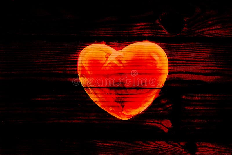 Abstract Red Hart on Black Background Stock Photo - Image of romance ...