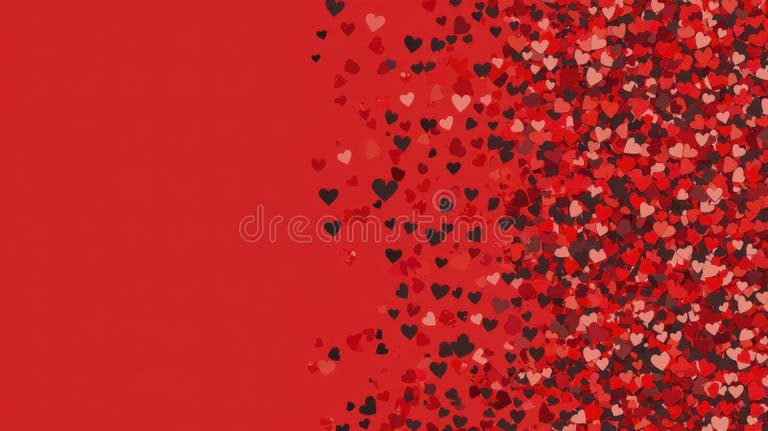 Abstract Red Heart Pattern Background Design Stock Illustration ...