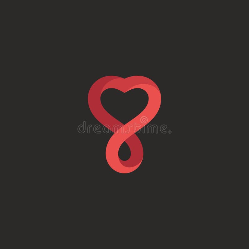 Abstract Heart Sign. Vector Creative Heart Symbol. Stock Vector ...