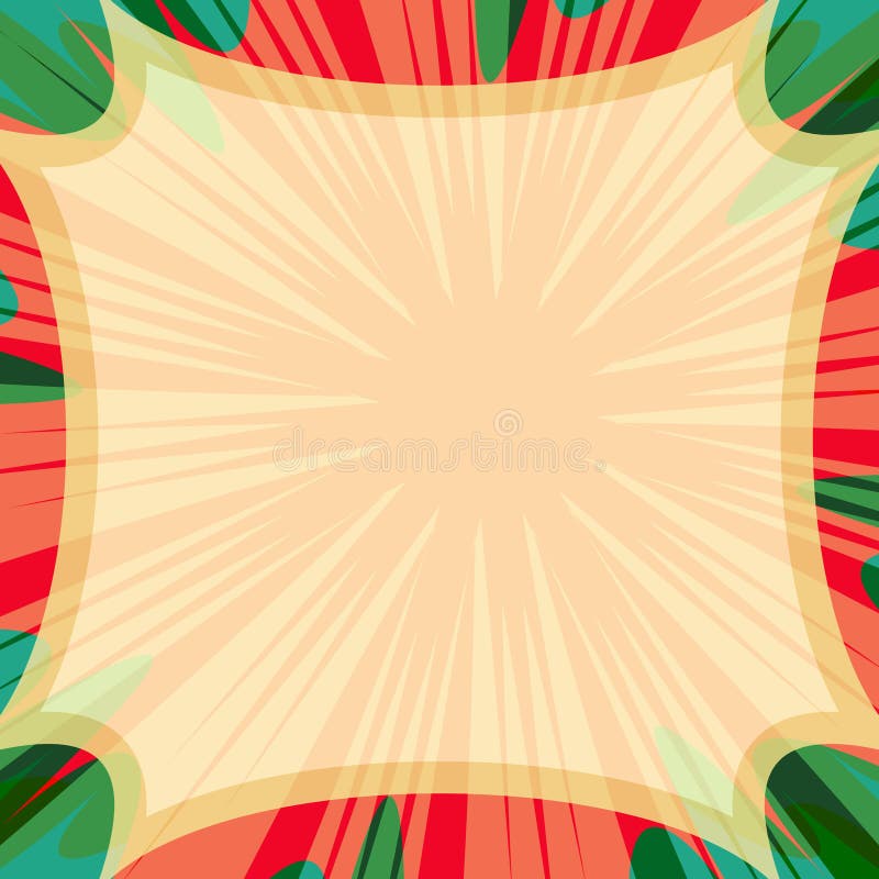 Abstract Red Hibiscus [Spring] (Square Frame Edge for Social Media ...