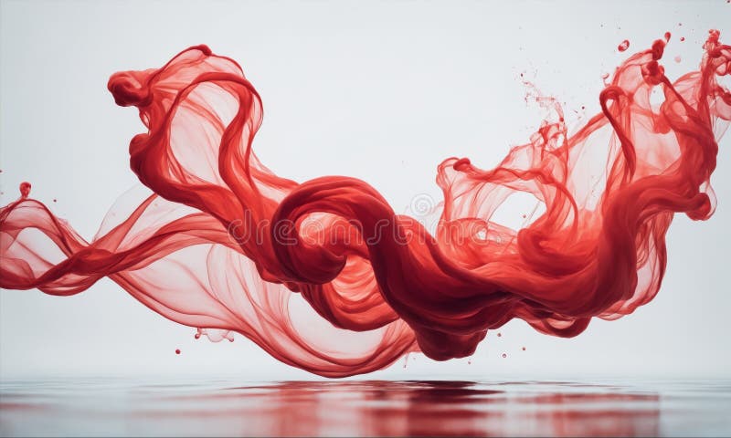 Abstract Red Ink Splash Background Stock Illustration - Illustration of ...