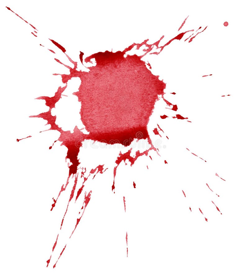 Abstract red ink splash stock illustration. Illustration of blots ...