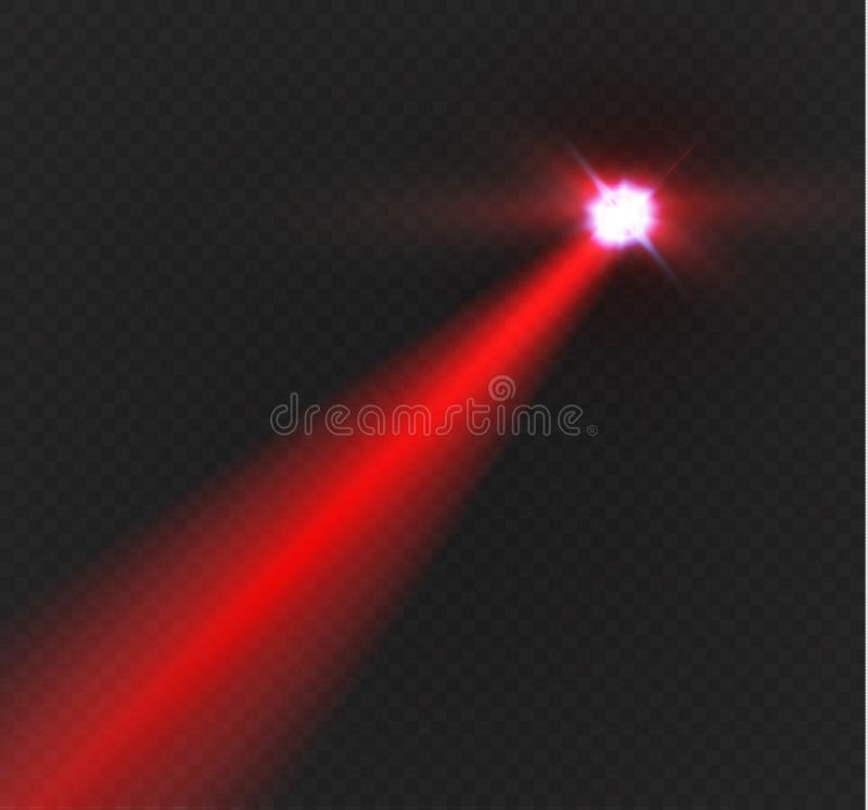 Red Laser Beam Vector