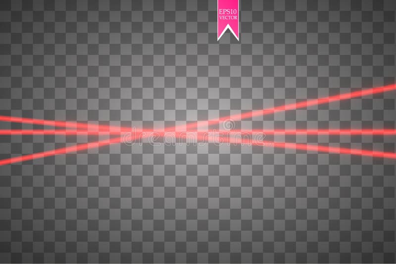 Abstract Red Laser Beam. Vector Illustration.the Lighting Effect ...