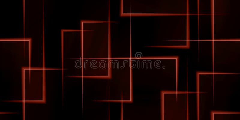 Abstract Red Laser Light Lines on the Dark Wall Background. Stock ...