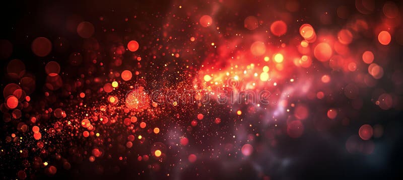 Abstract Red Light Bokeh Blur for Enhancing Captivating and Visually ...