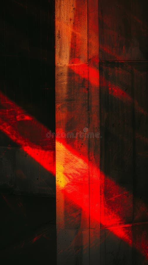 Abstract Red Light on Dark Metal Surface Stock Photo - Image of light ...
