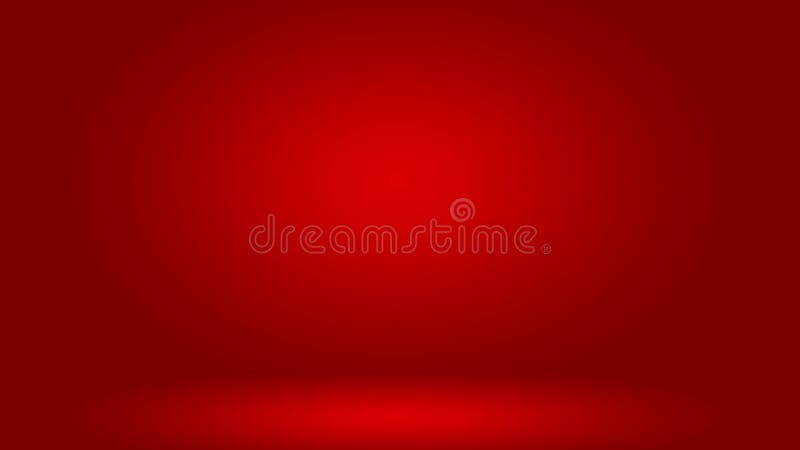 Abstract Red Light Empty Room Studio Background for Presentation with ...