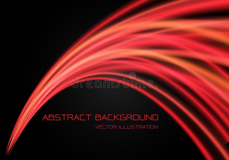 Red Light Fast Motion, Speed Lines Movement Abstract Effect, Horizontal ...
