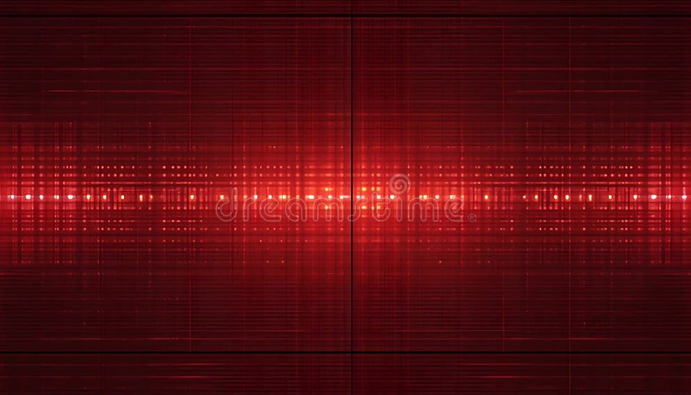 Abstract Red Light Pattern on Dark Background with Geometric Lines ...