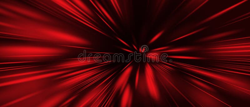 Abstract Red Light Speed Zoom on Black Background Technology Vector ...