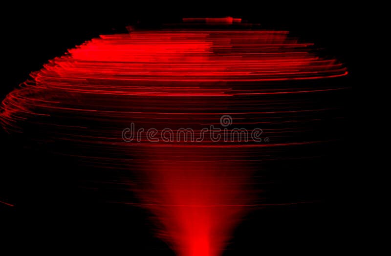 Abstract Red Light Trails in the Dark Stock Illustration - Illustration ...