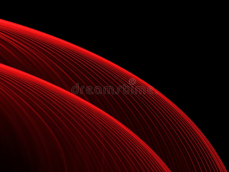 Abstract Red Light Waves Background Stock Illustration - Illustration ...