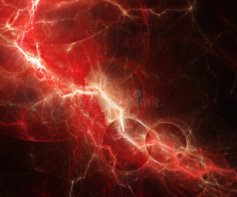 Abstract red lightning stock illustration. Illustration of lightning ...