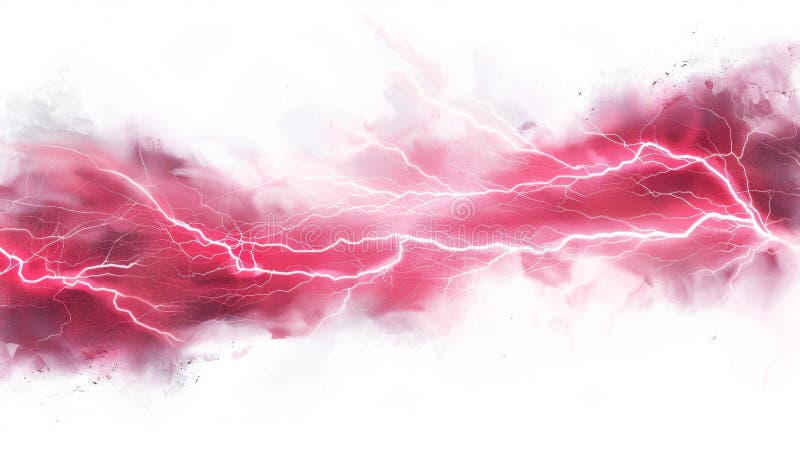 Abstract Red Lightning Background Generative AI Stock Image - Image of ...