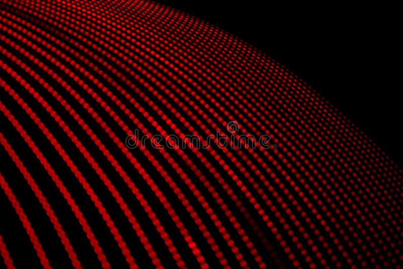 Abstract Red Lights. Electricity in Geometric Form. Pattern Forming ...