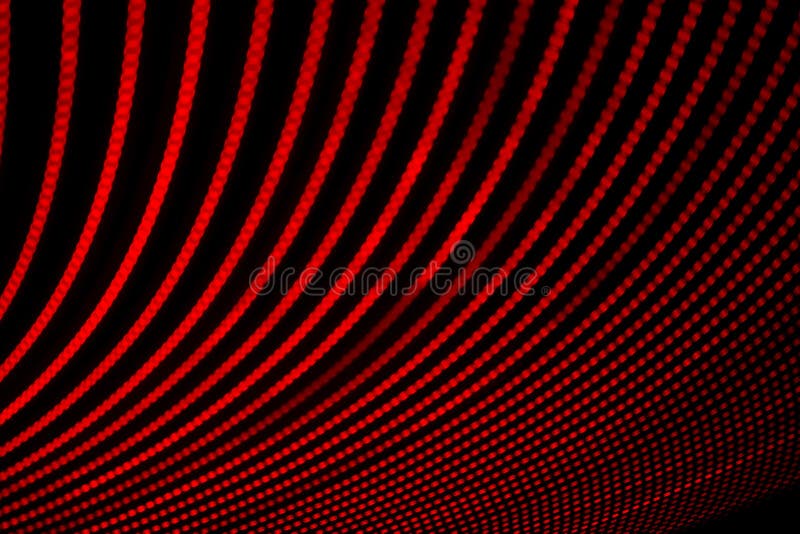 Abstract Red Lights. Electricity in Geometric Form. Pattern Forming ...