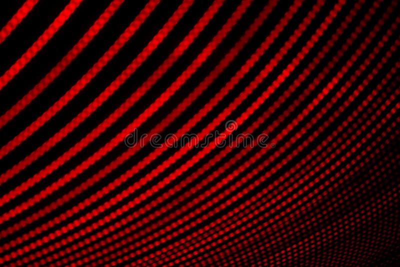 Abstract Red Lights. Electricity in Geometric Form. Pattern Forming ...