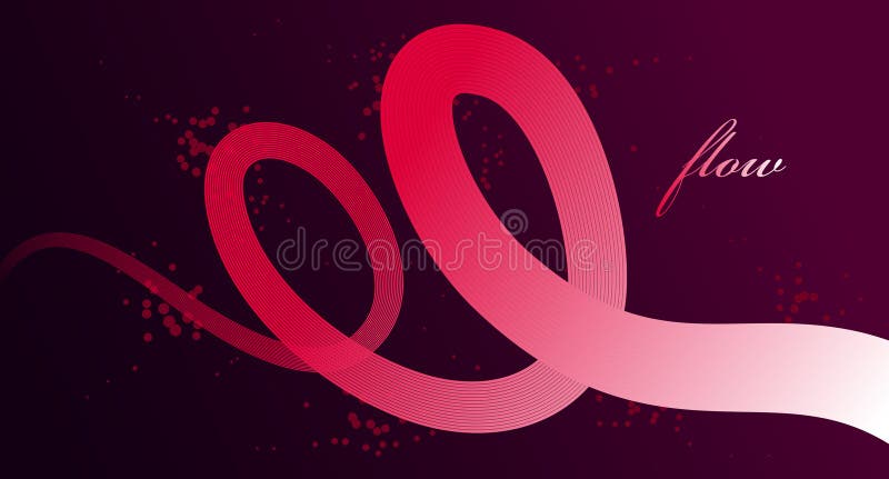 Abstract Red Lines in 3D Motion Dimensional Perspective Vector ...