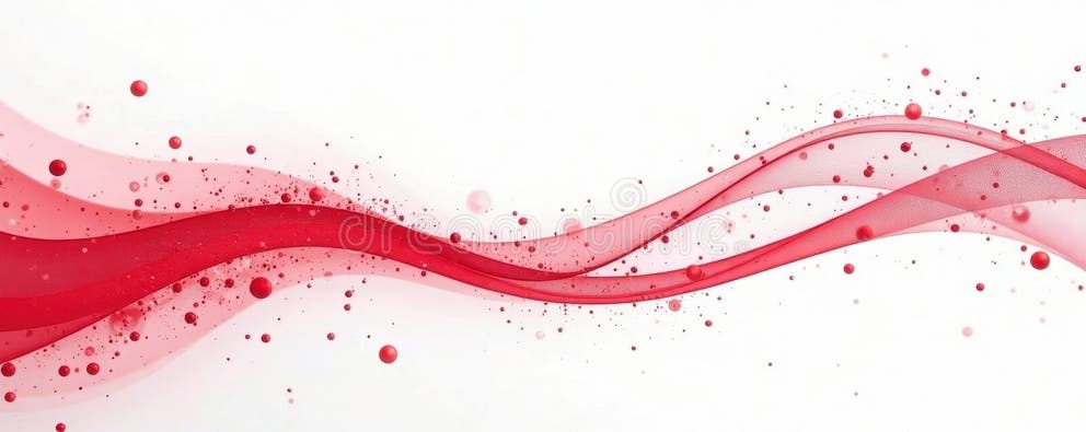 Abstract Red Lines and Dots on White Backdrop, Surface, Bold, Dots ...