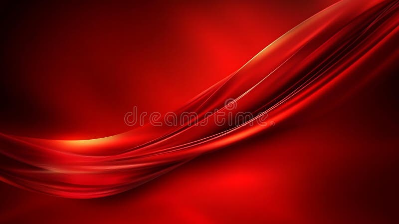 Abstract Red Liquid Flow Design Generated Using AI. Stock Illustration ...