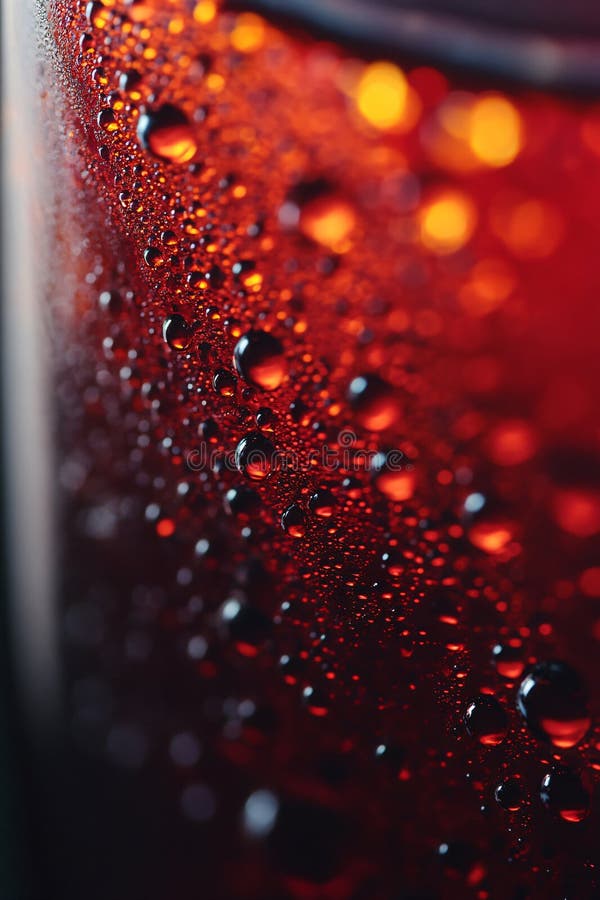Abstract Red Liquid Macro Photography with Water High Quality Image ...