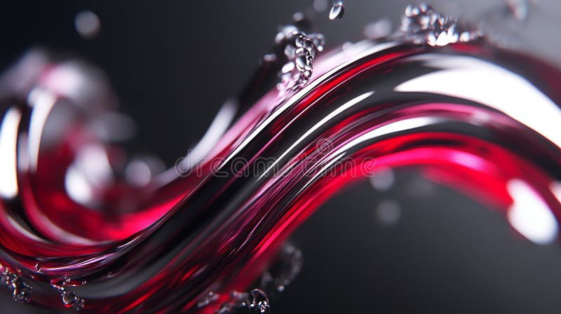 Abstract red liquid swirl stock illustration. Illustration of shiny ...