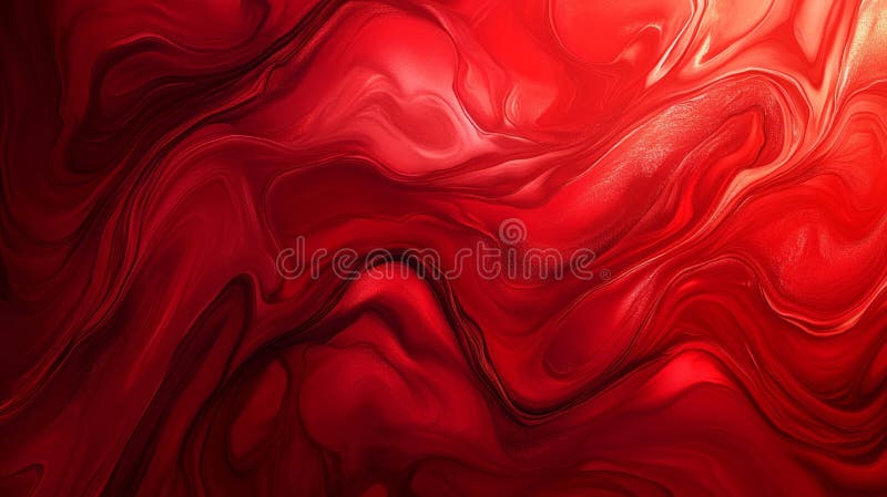 Abstract Red Liquid Swirl Background, Vibrant Texture. Artistic ...