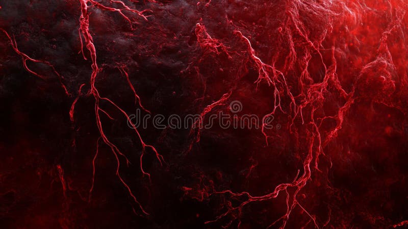 Abstract Red Liquid Texture with Branching Veins Stock Illustration ...