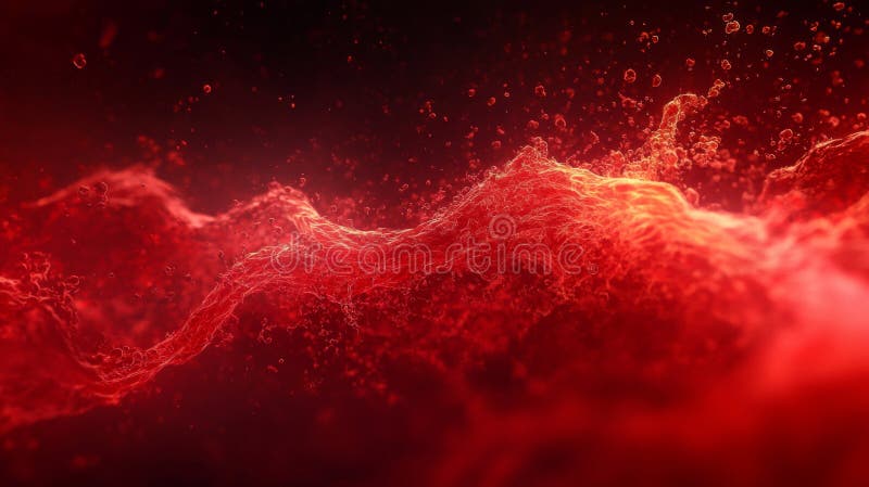 Abstract Red Liquid Wave Motion Background Stock Illustration ...