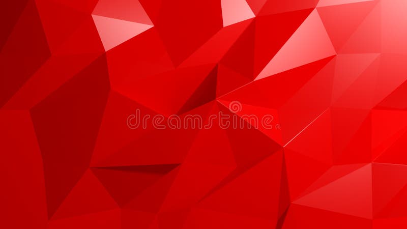 Abstract red low poly stock illustration. Illustration of style - 49893219