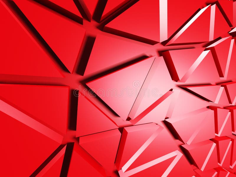 Red Abstract Low-poly Polygonal Triangular Mosaic Background Stock ...