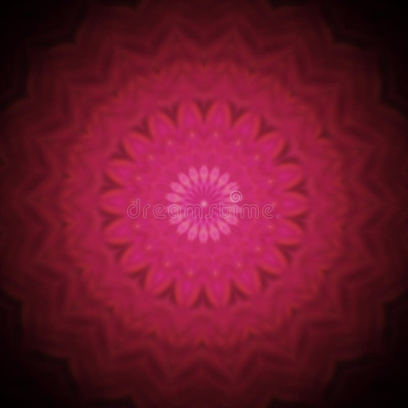 Abstract Red Mandala Glow with Soft Dark Gradient Stock Illustration ...